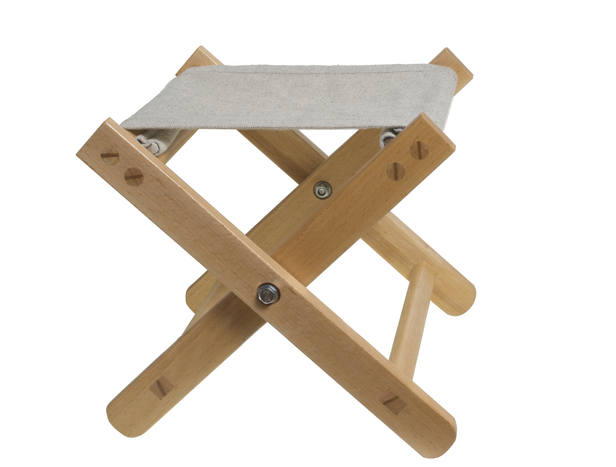 Табурет складной с матерчатым сиденьем небольшой