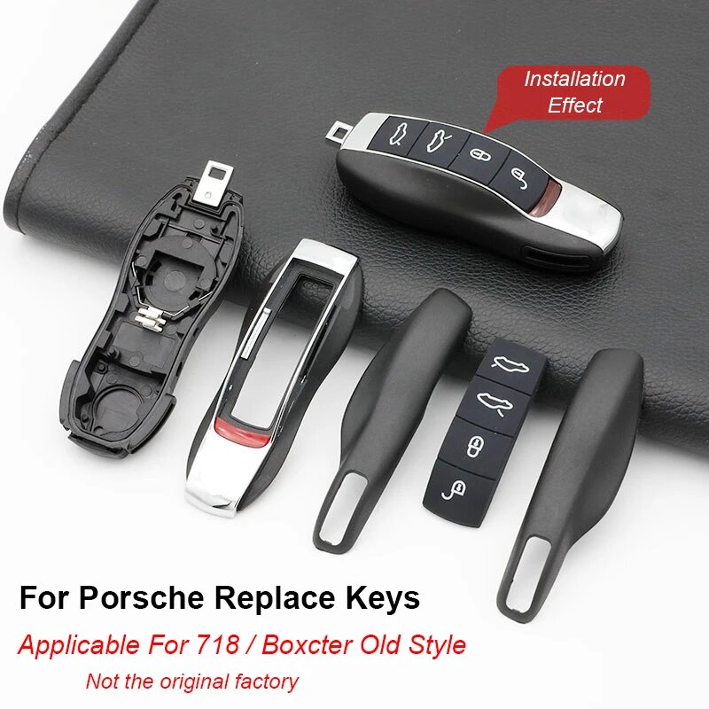Для Porsche Cayenne Macan Panamera 718 Boxster 911, чехол для автомобильного ключа, корпус, модификация дистанционного управления, замена корпуса, замените завод