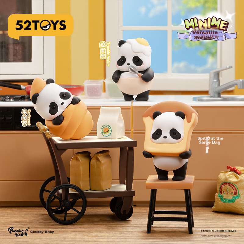 52TOYS Panda Roll Fat Da You Minime Transformable Series Blind Box Trendy Anime Peripheral Ornaments Cute Grain Single