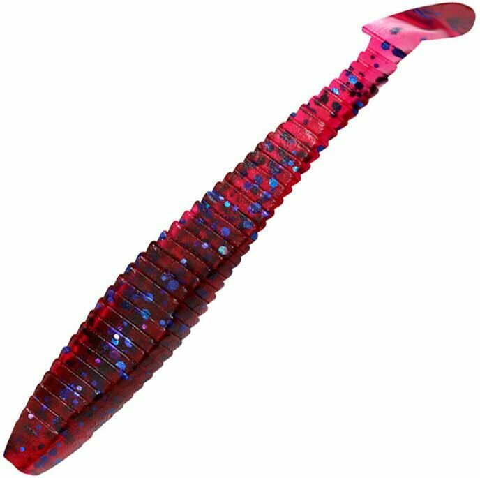 Виброхвост фирма YAMAN, Pro Flatter Shad, длина 127мм(5inch), набор из 4 упаковок( в уп. 4шт ) разных цветов