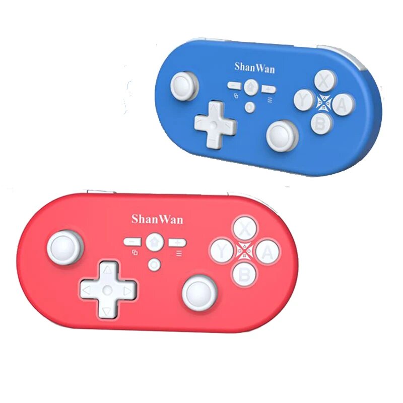 Shanwan Q37 геймпад для Switch PS4 PS5 Android iOS ПК Blue and Red