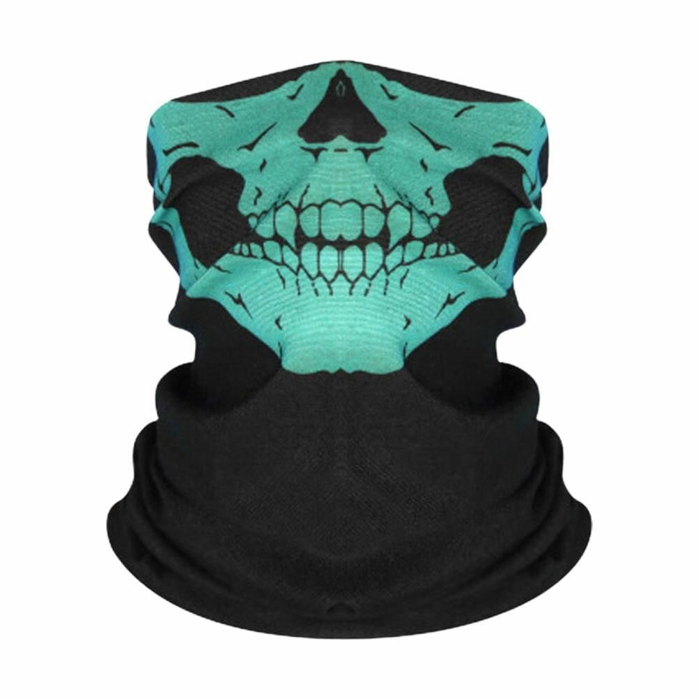 Солнцезащитный шарф с черепом и призраком для лица для езды на велосипеде на открытом воздухе