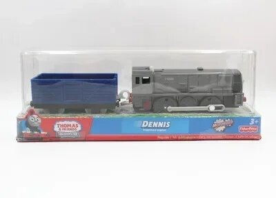 Thomas & Friends Dennis, серый поезд с вагоном, HFX91-TF-DENNIS