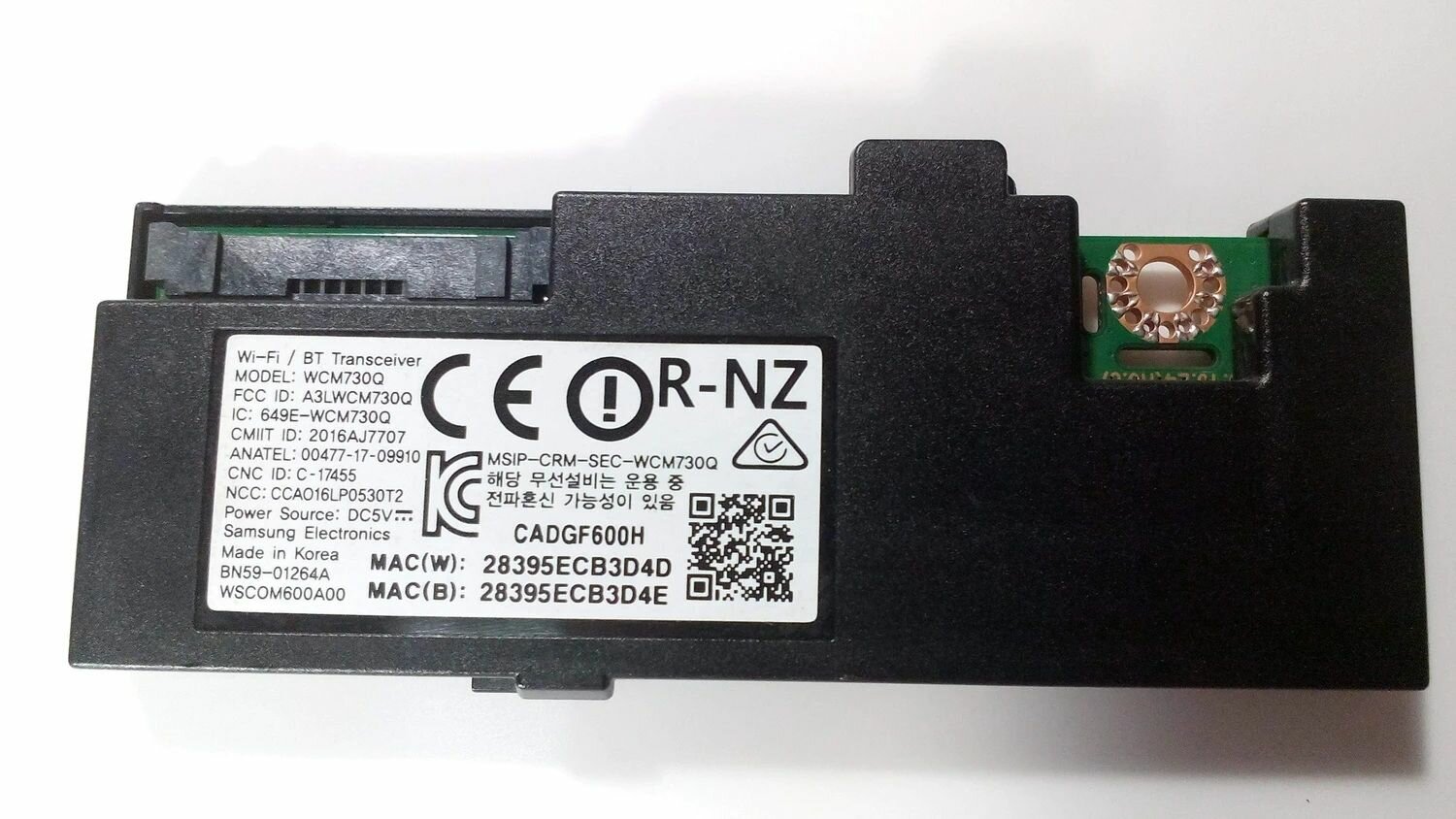 WI-FI Модуль WCM30Q BN59-01264A для Ue55Mu6470U Ba01 Lcd Телевизор Плата разъемов арт. 5779