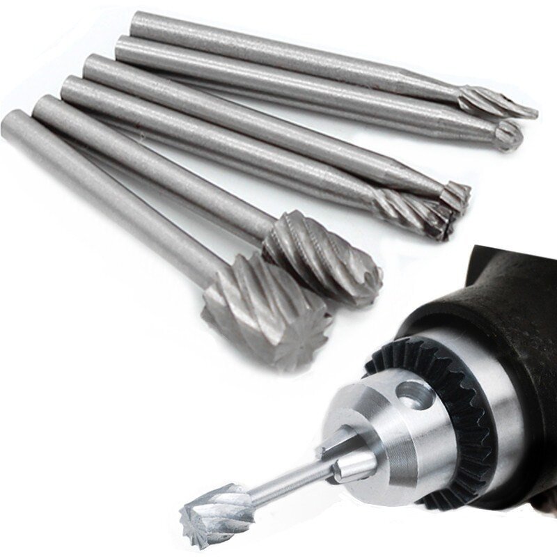 Практичный набор из 12 шт, хвостовик 1/8', фреза из быстрорежущей стали, фрезерный инструмент Dremel, сверло, резак