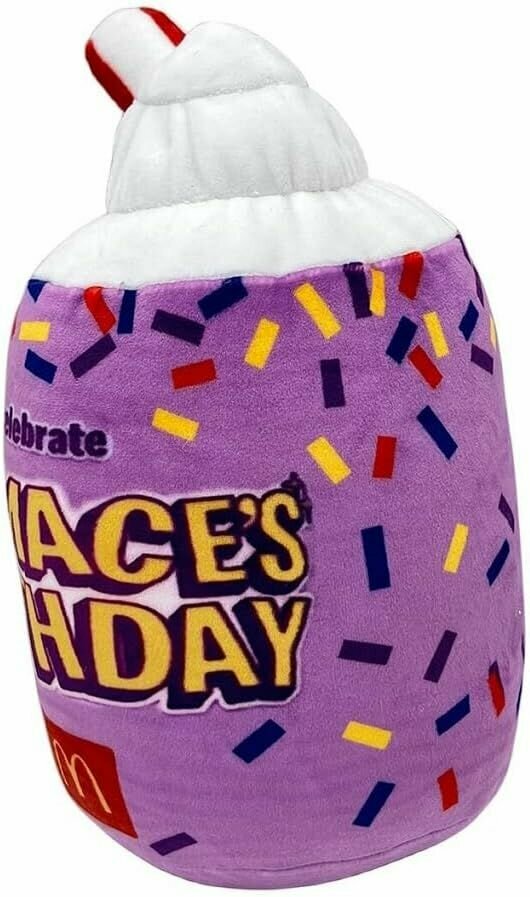 Мягкая игрушка , Гримас шейк в желтой шляпе , GRIMACE Shake Yellow Hat,22 см