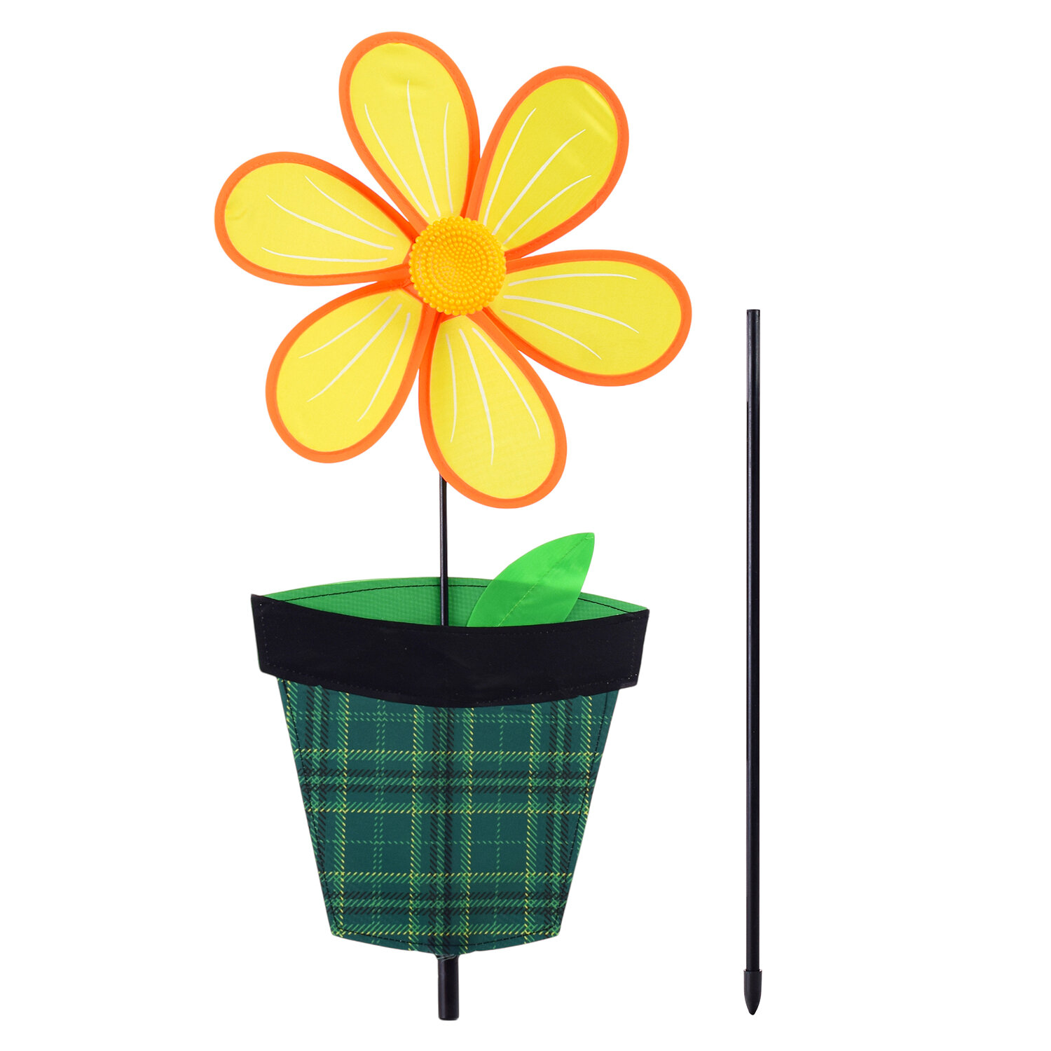 Ветерок 00-5825 "Цветок в горшочке", 28.5х7,5х96 см, пластик