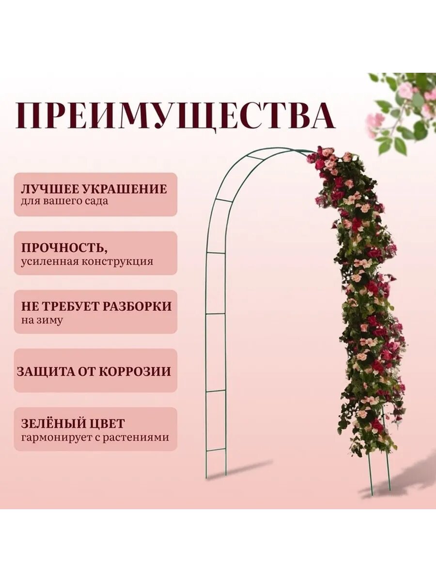 Красивая садовая арка для вьющихся растений