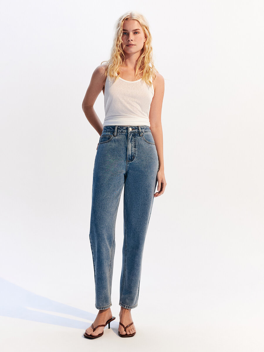 Джинсы мом Basic 