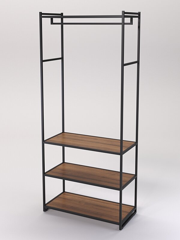 Стеллаж "Стронг" №145 в стиле лофт, Орех. Производитель товара - компания Westcom.