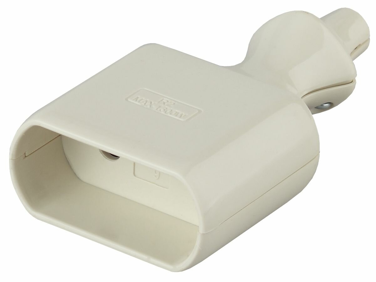 ЭРА R2 Розетка кабельная б/з 6A прямой ввод Белая, Б0019185