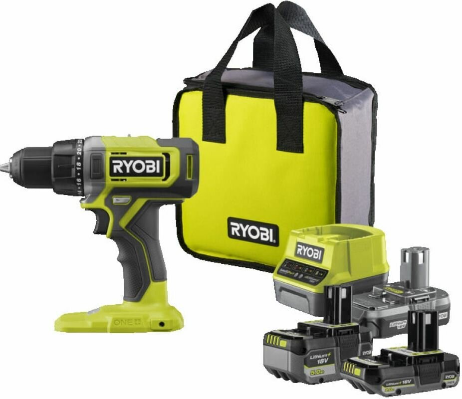 Дрель-шуруповерт Ryobi 5133005522 салатовый
