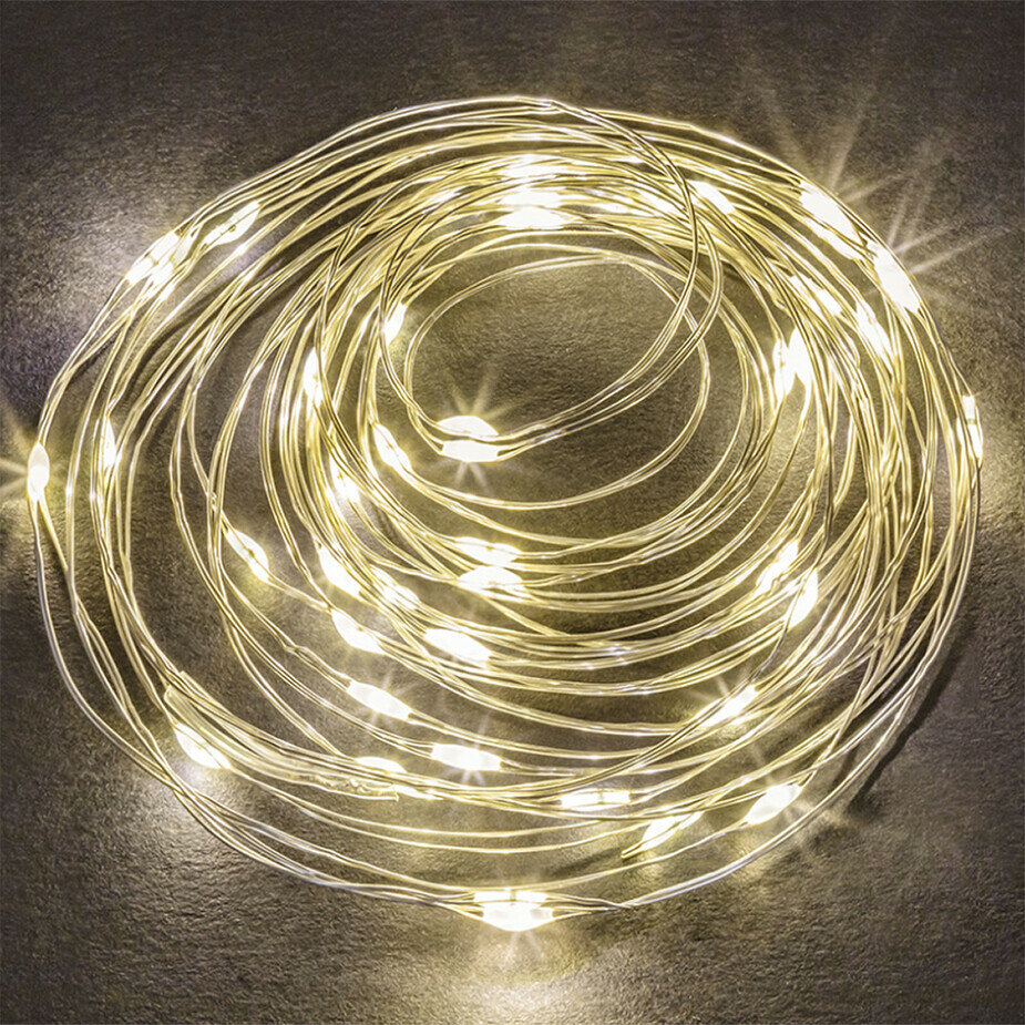 Гирлянда светодиодная Роса теплый белый 3,2 м (80 712)