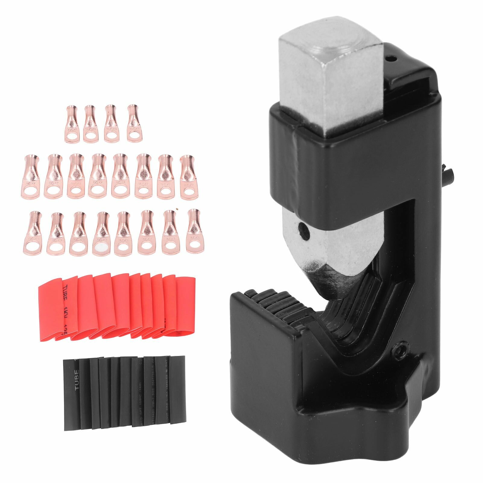 Обжимной инструмент для кабелей АКБ с 20 клеммами и термоусадкой 8AWG-0000AWG