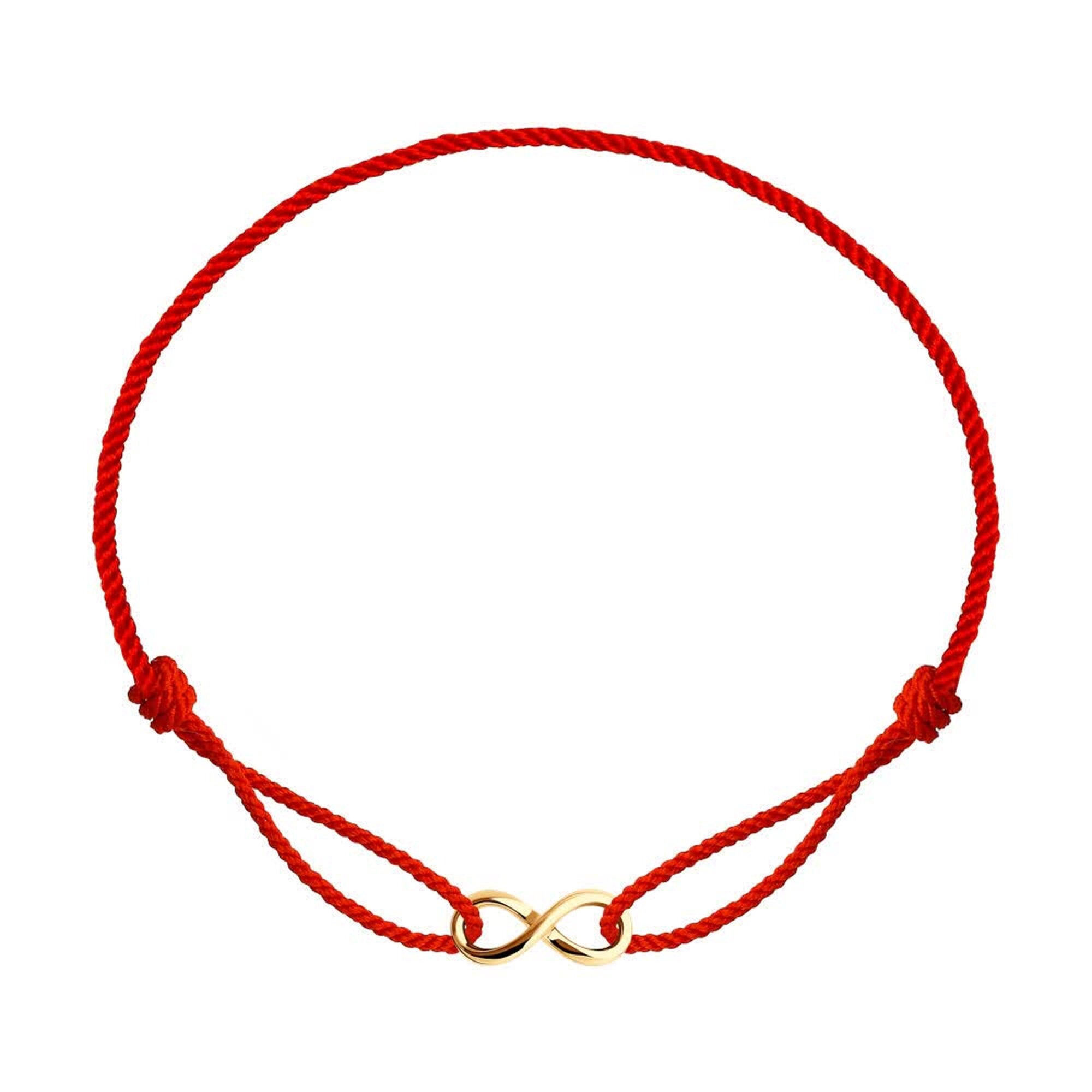 Браслет-нить, красное золото, 585 проба