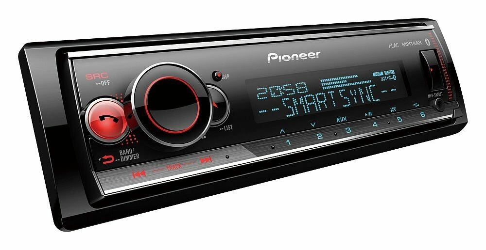 Автомагнитола 1DIN Pioneer MVH-S520BT