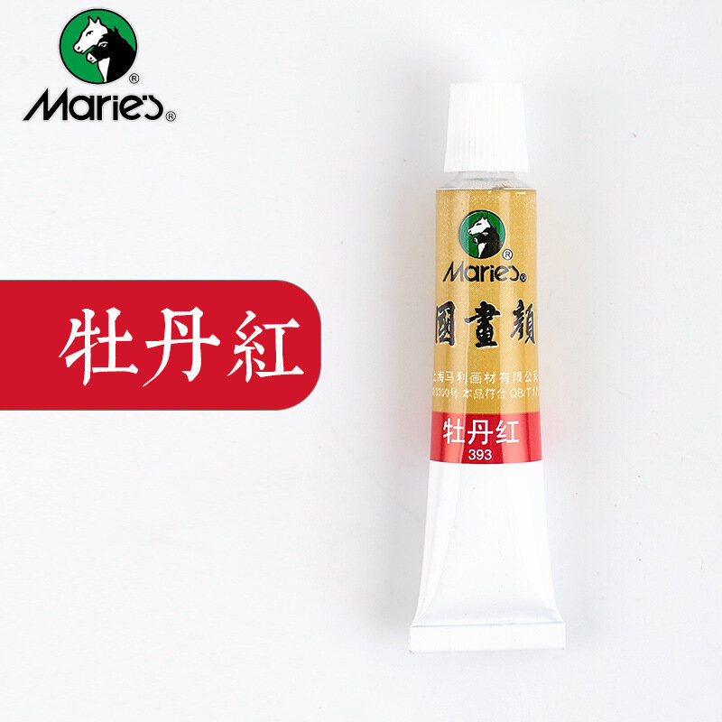 Акварельные краски Марли, 393 красный пион, для китайской живописи, 12мл