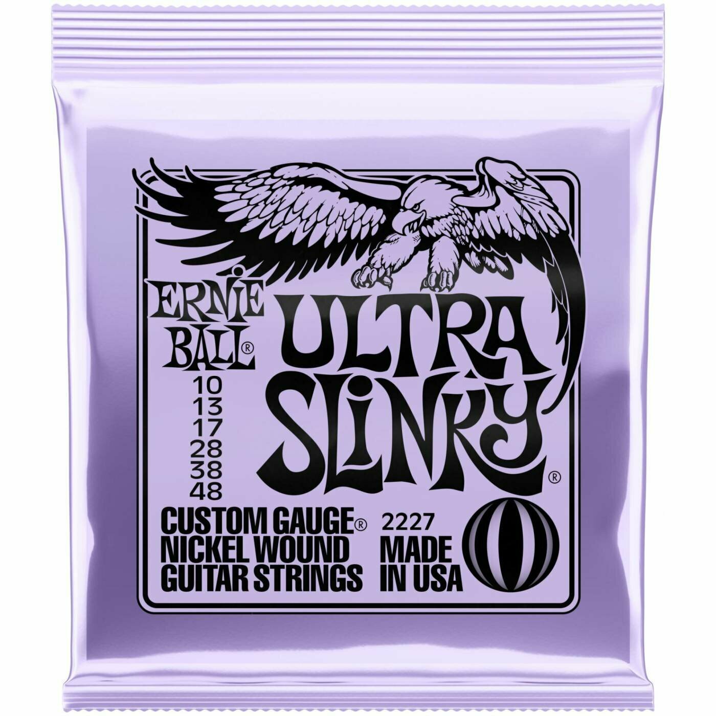 Ernie Ball 2227 Nickel Wound Slinky Ultra 10-48 - Струны для электрогитары.
