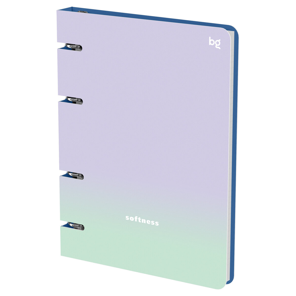 Тетрадь на кольцах А5, 120л, BG "Softness", картон, soft-touch ламинация