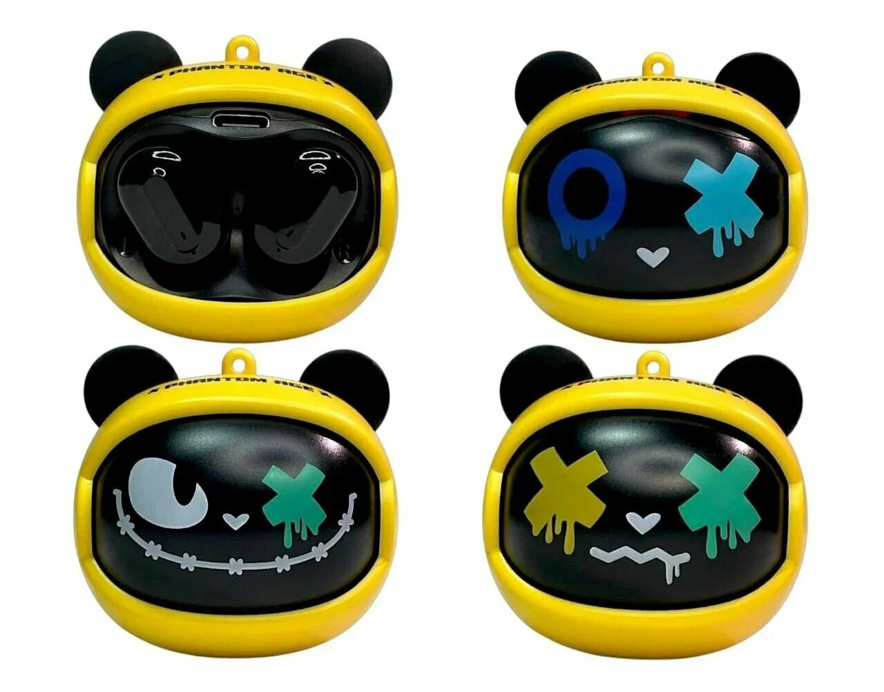 Наушники TWS беспроводные детские, желтые