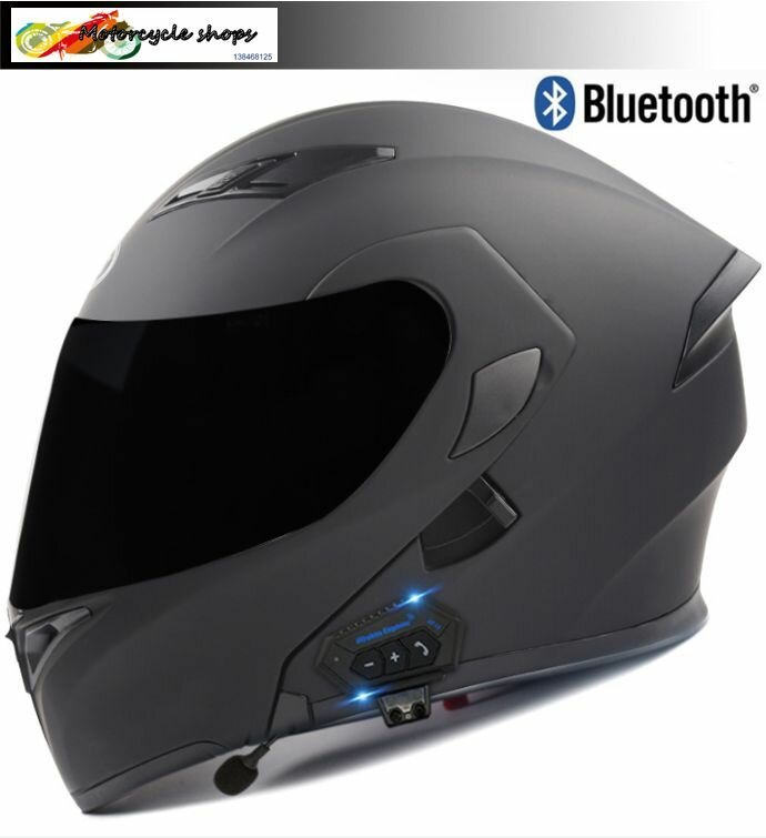 Мотоциклетный шлем с bluetooth-гарнитурой, шлем 3/4