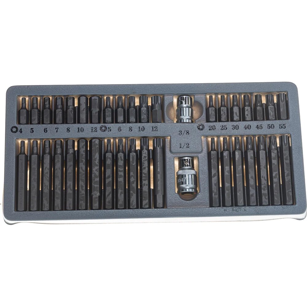Набор бит Torx FORCE 4401, 40 предметов, хромованадиевая сталь, для универсального использования в ремонте и сборке — фото 1
