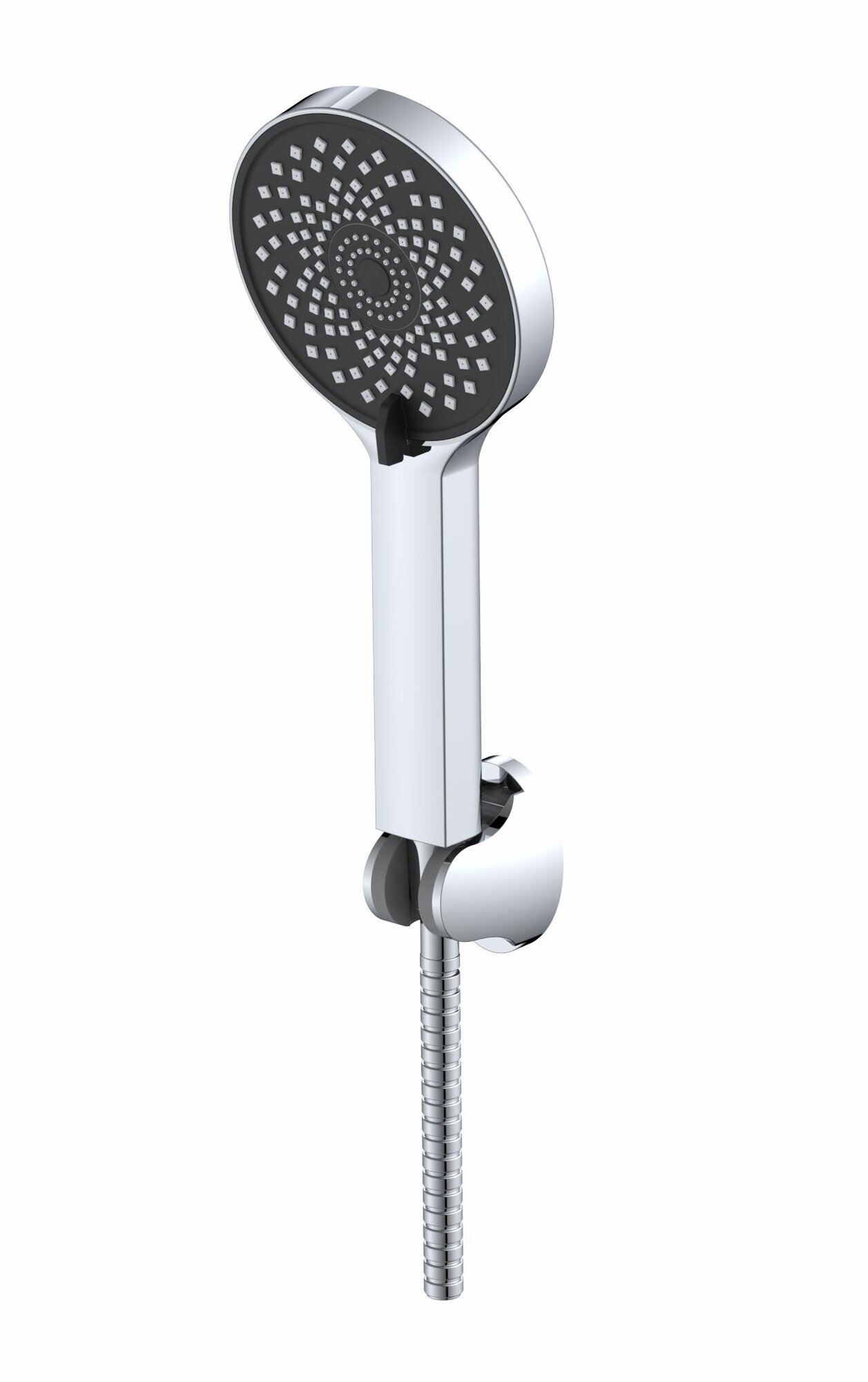 Лейка для душа с шлангом и держателем Diadonna D11-1903 душевая лейка со шлангом, ABC-пластик, хром