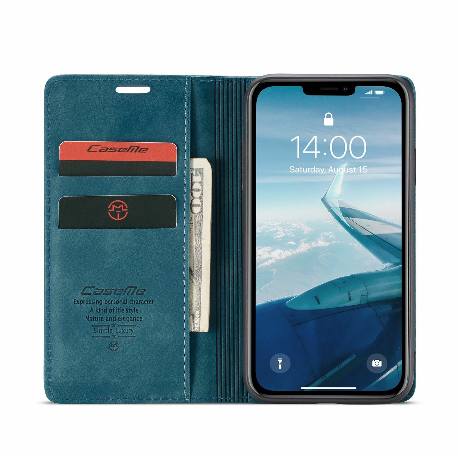 Чехол-книжка CaseMe Matte iPhone 11 зеленый