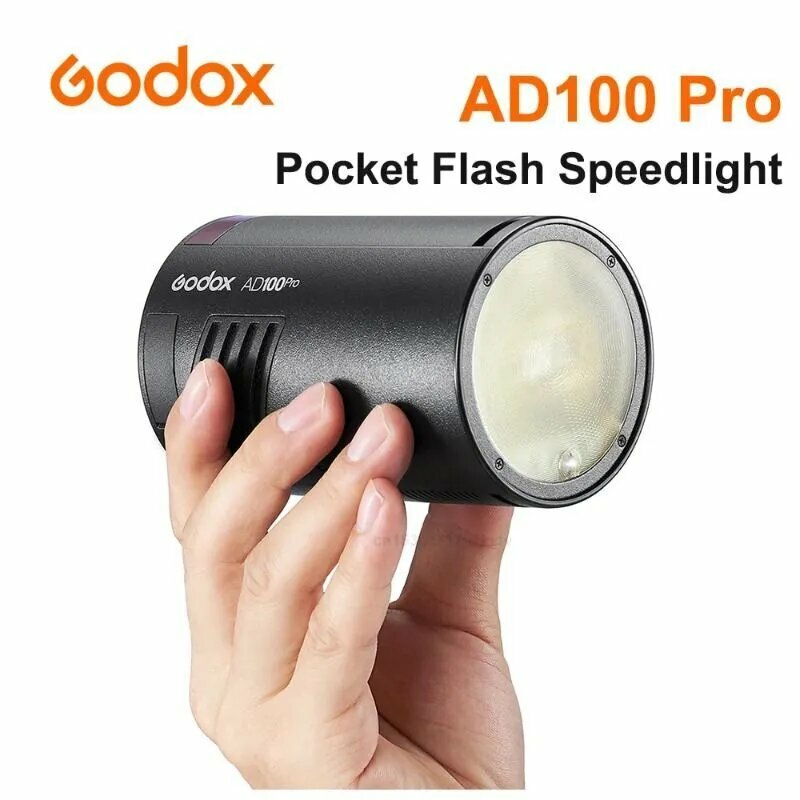 KNOW EASY-Godox AD100Pro Наружная вспышка Speedlight TTL 100Ws Беспроводная карманная вспышка Speedlight 2.4G