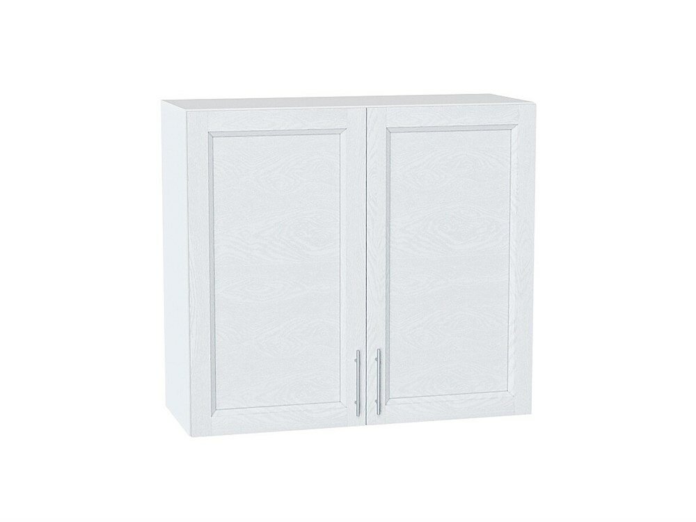 VVT Шкаф верхний с 2-мя дверцами Сканди Белый, White Softwood, 720, 800 В*Ш*Г 716*800*318, фасад МДФ White Softwood, корпус Белый White Softwood