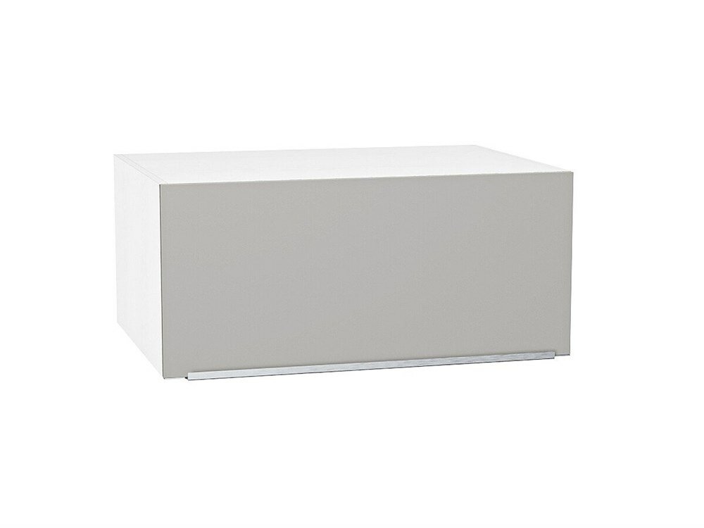 VVT Шкаф верхний горизонтальный глубокий Фьюжн Белый, Silky Light Grey, 800