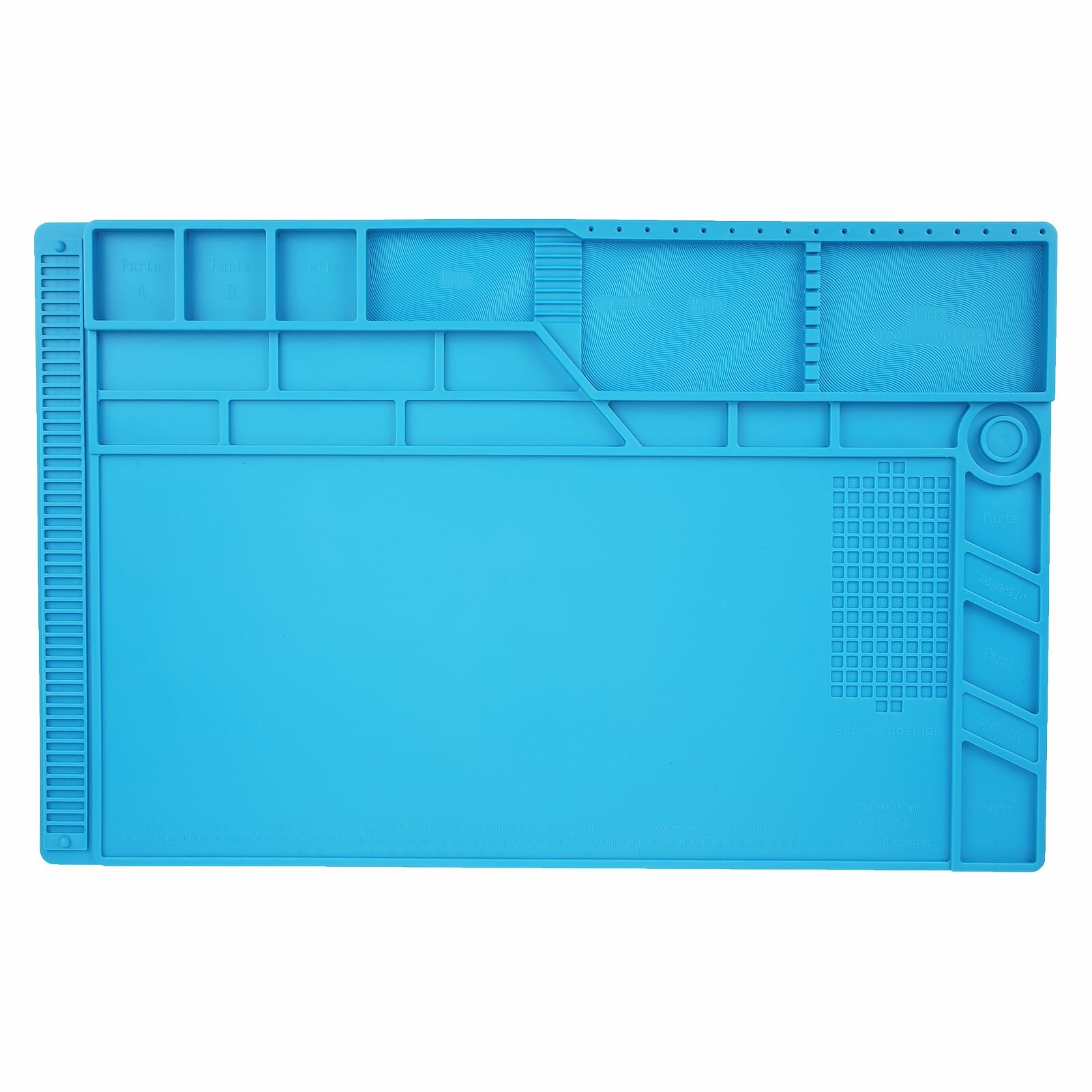 Магнитный изоляционный силиконовый рабочий коврик для термостойкой пайки