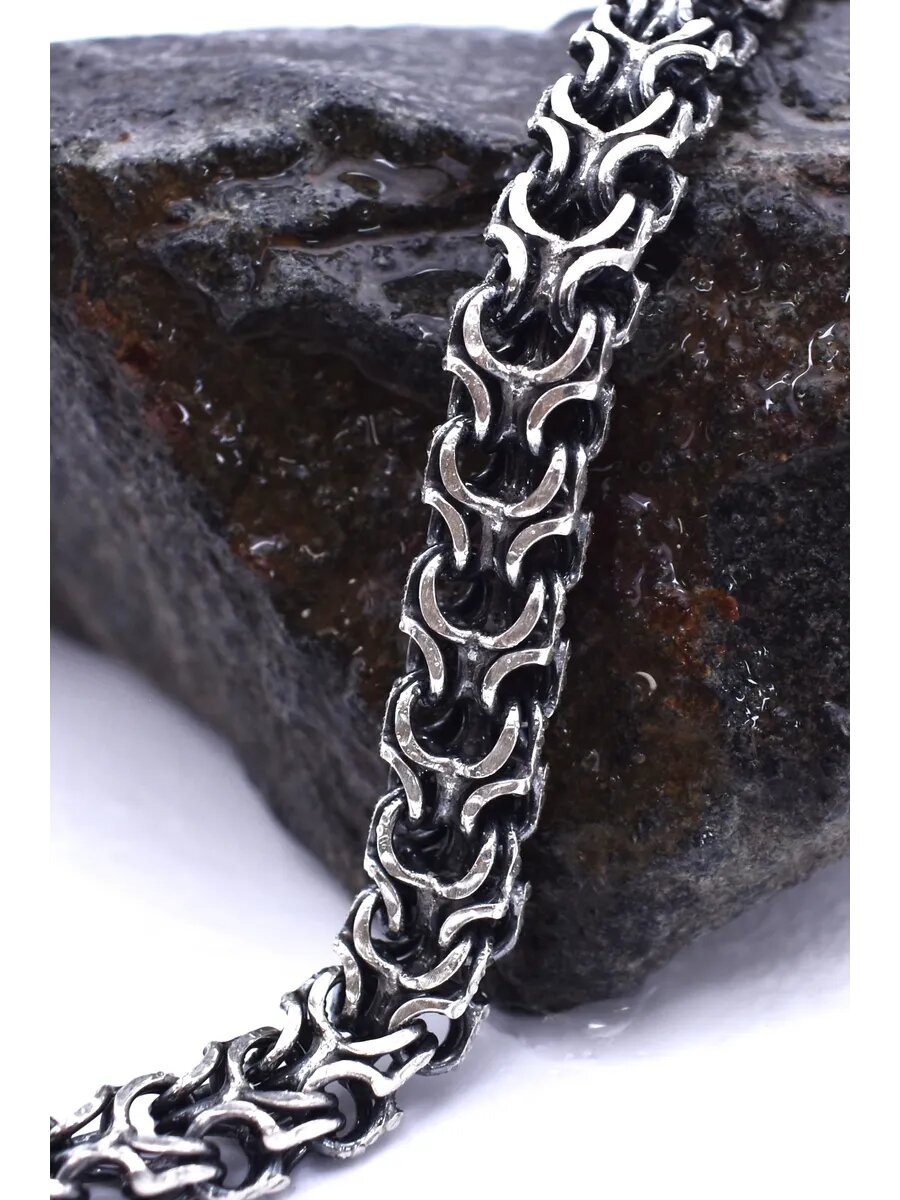 Браслет, серебро, 925 проба, оксидирование, чернение
