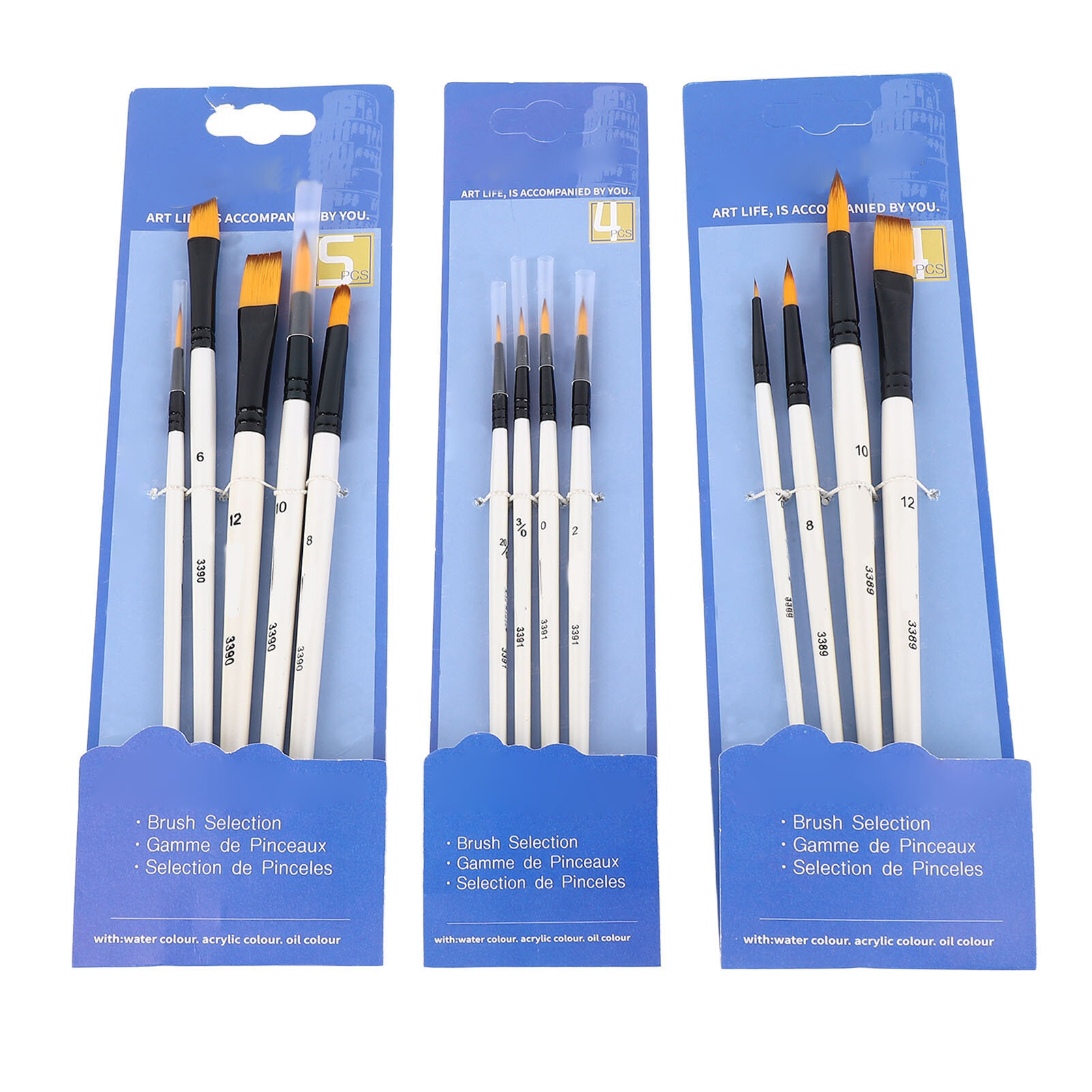 Набор из 13 акриловых кистей для рисования, двойное соединение, алюминиевая трубка, ручка из березы, набор кистей для рисования на ногтях и лице