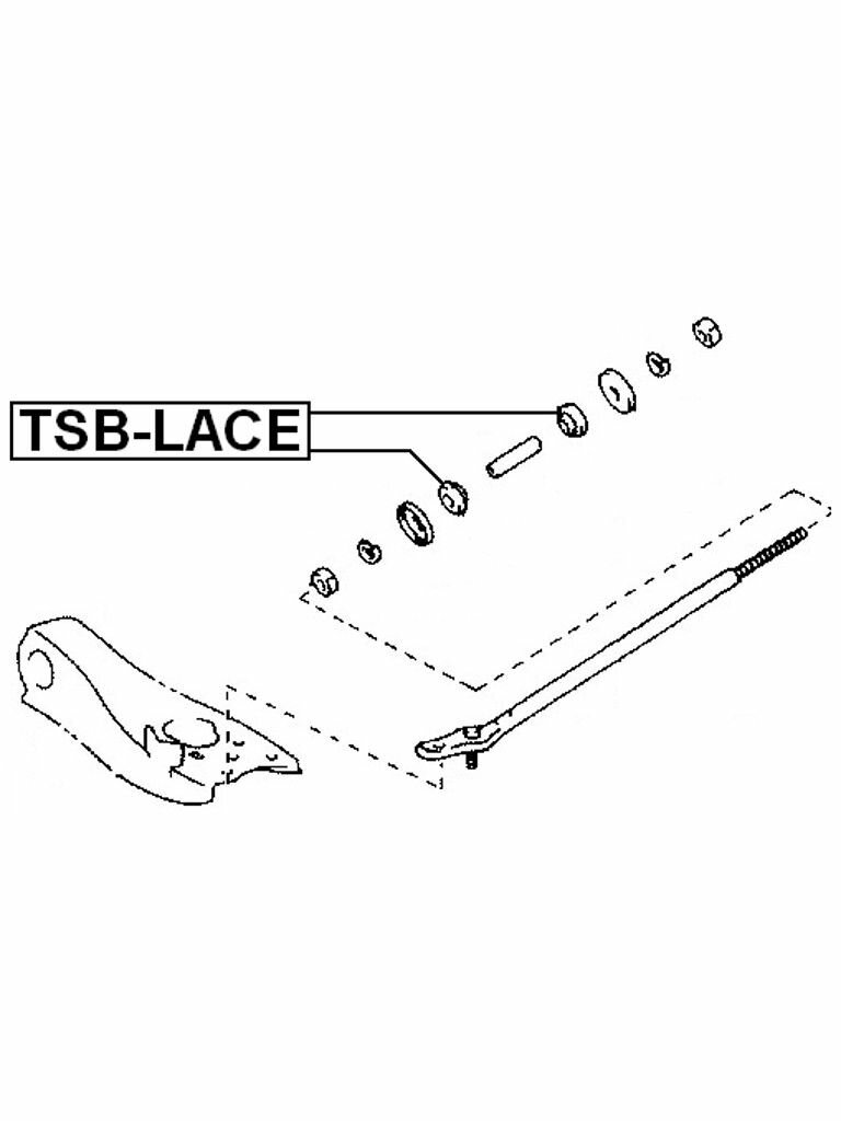 Втулка передней тяги TOYOTA TSB-LACE FEBEST.