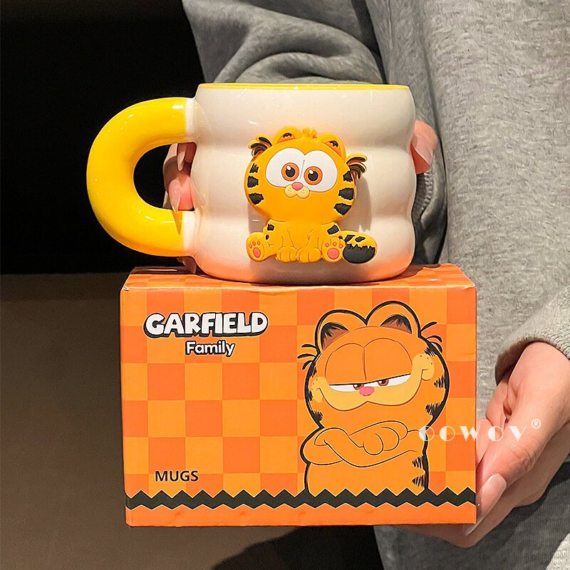 Керамическая кружка Гарфилд для пары, стакан для воды, для девочек, новый дорогой подарок на день рождения, чашка для дома и офиса