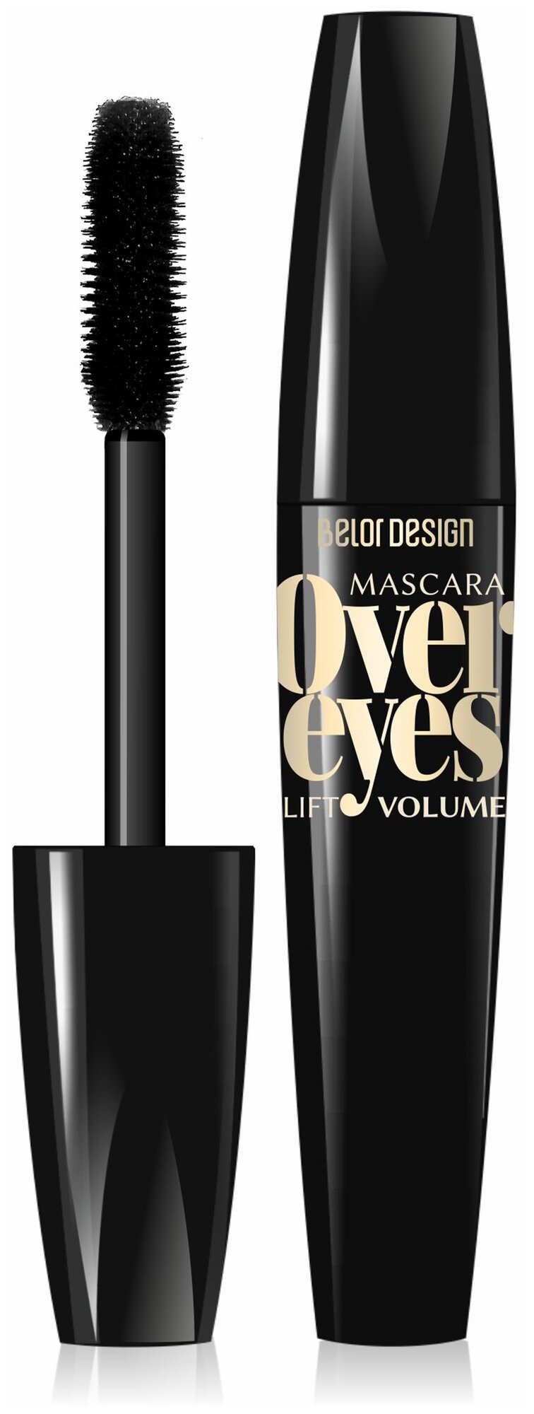 Тушь для ресниц Belor Design Overeyes Volume Lift Mascara Объемная Подкручивающая, чёрная