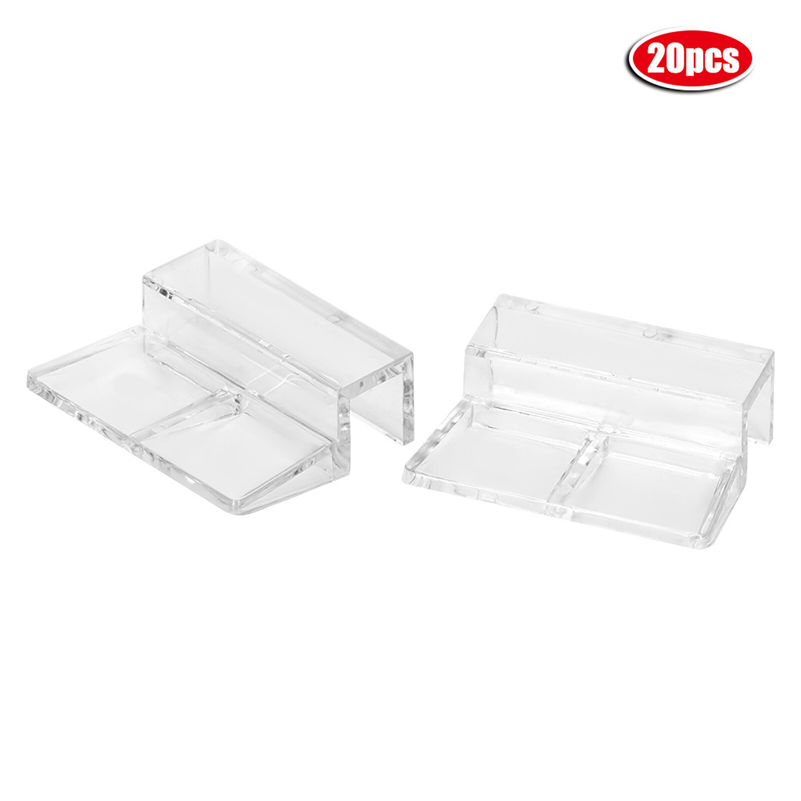 20Pcs Glass Cover Acrylic Clip Holder Support Clamp Accessory for Aquarium Fish Tank(8mm)