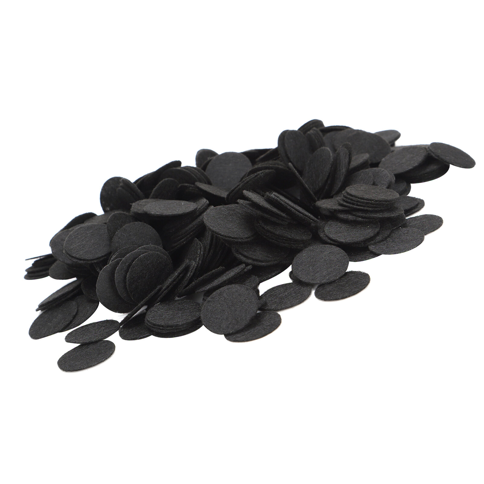 500 шт нетканый круглый кусок DIY фетр ремесла ткань чешуйчатые аксессуары чип украшения для волос 25 мм черный