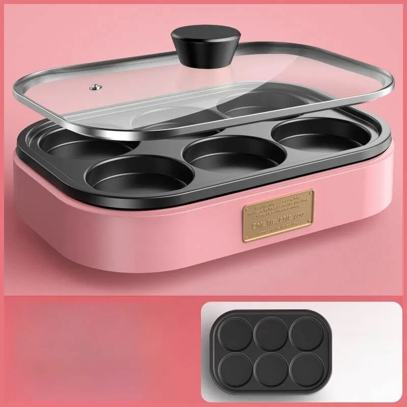 Электрическая блинница, с крышкой, с антипригарным покрытием