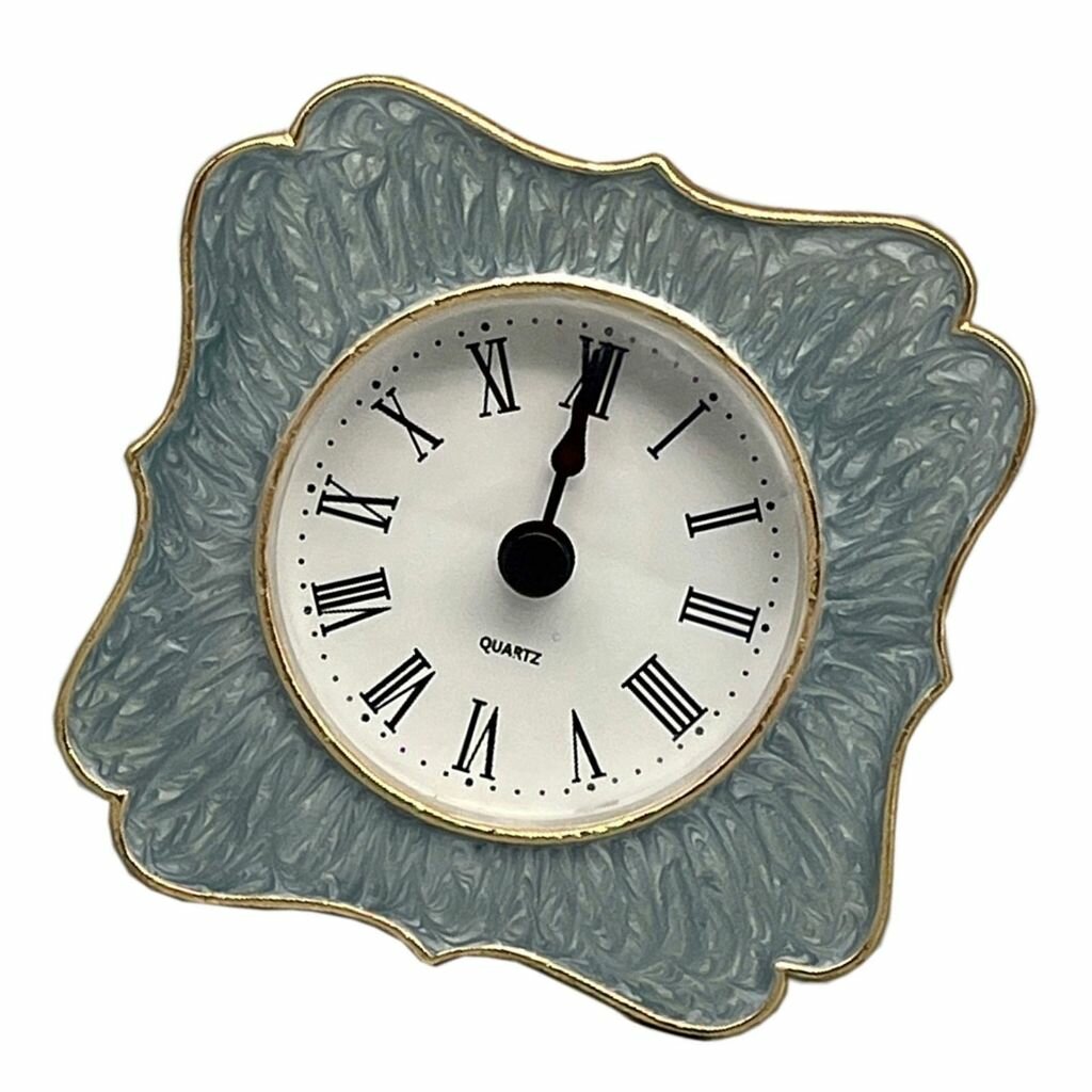 Настольные часы, винтажные европейские настольные часы с эмалированной росписью, бесшумный камин для украшения дома