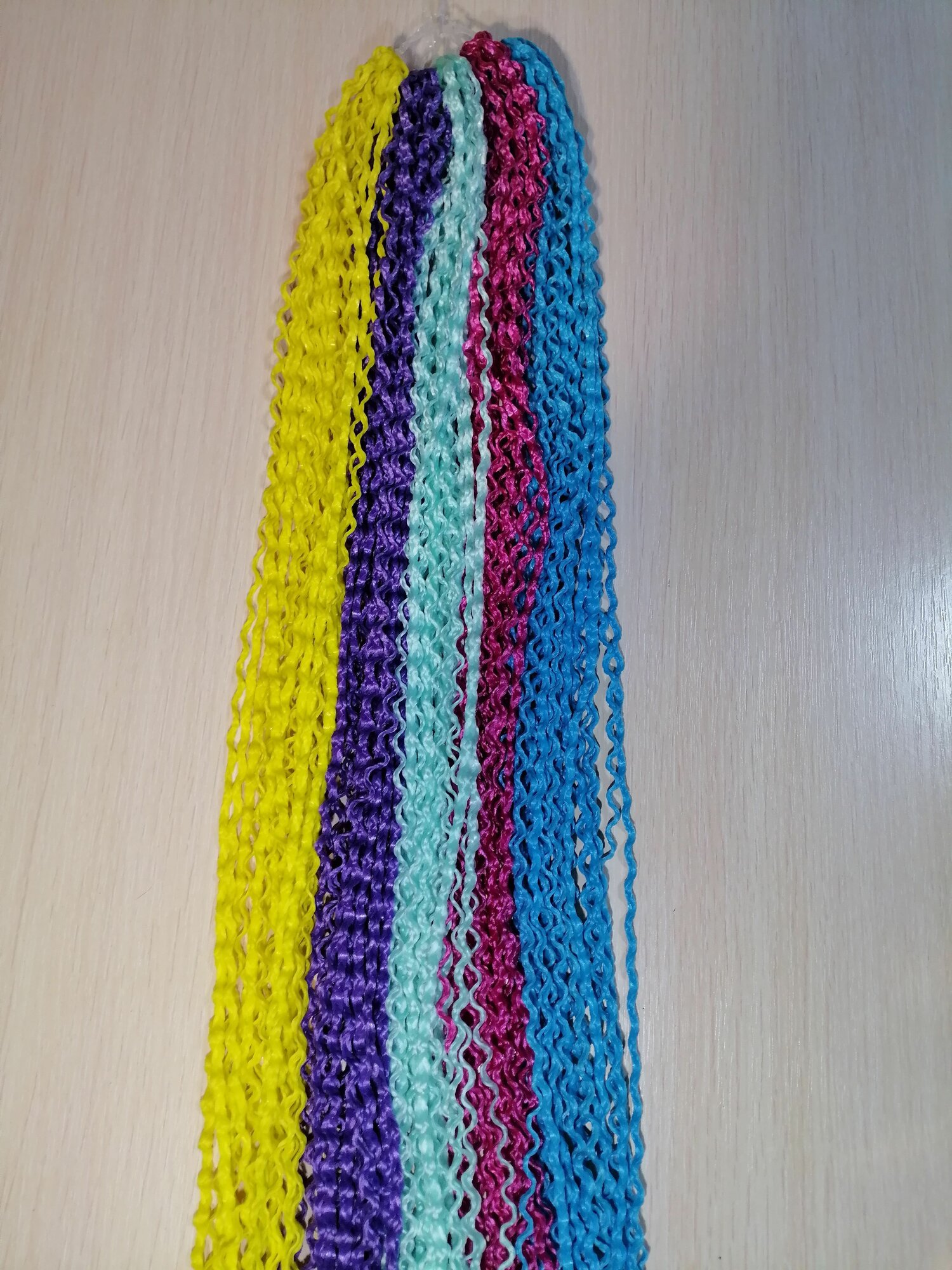 Зизи гофре разноцветные 60 шт.