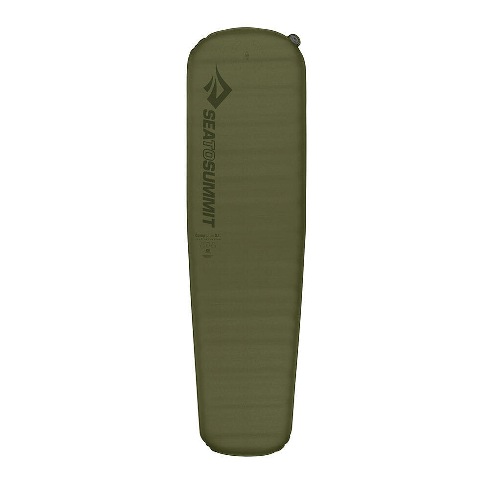 Decathlon Самонадувающийся коврик Sea To Summit Camp Plus SI, 198x64 см, зеленый