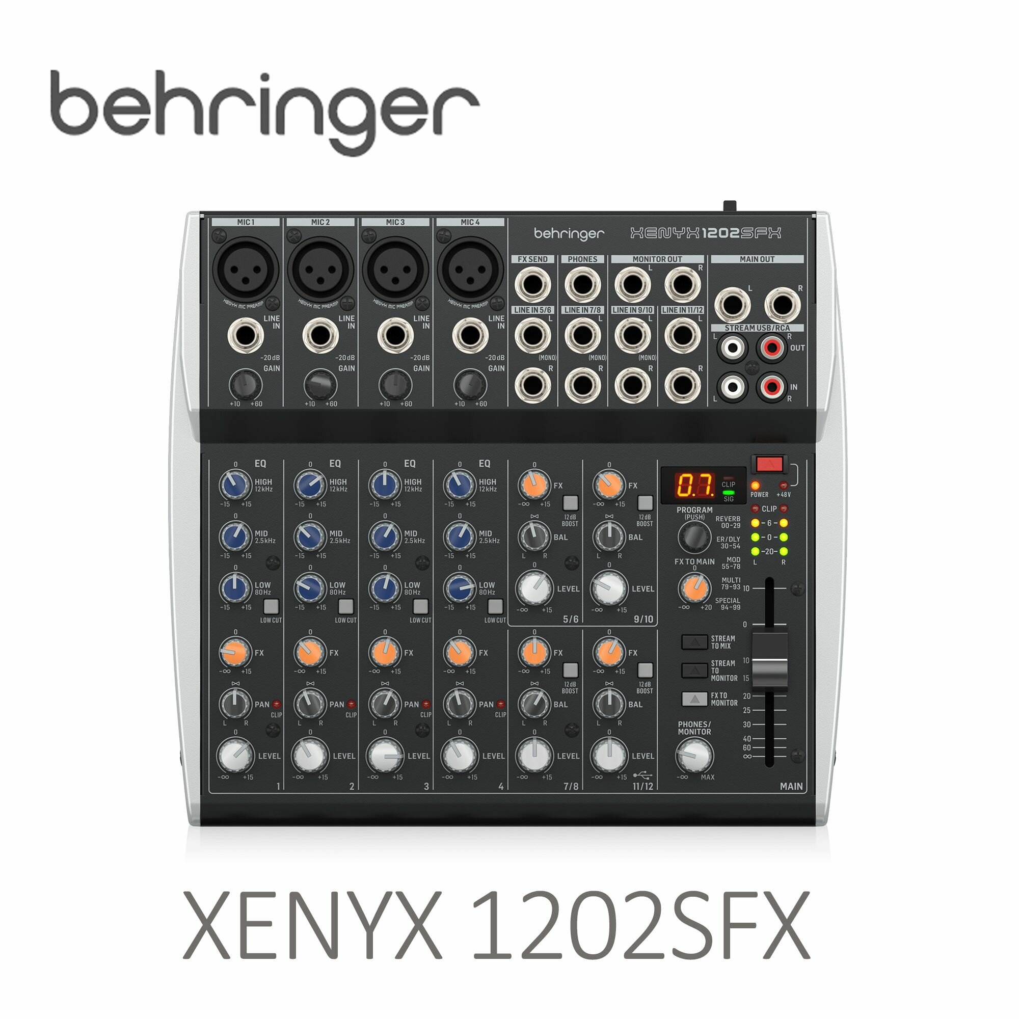 Микшерный пульт аналоговый Behringer Xenyx X1204USB
