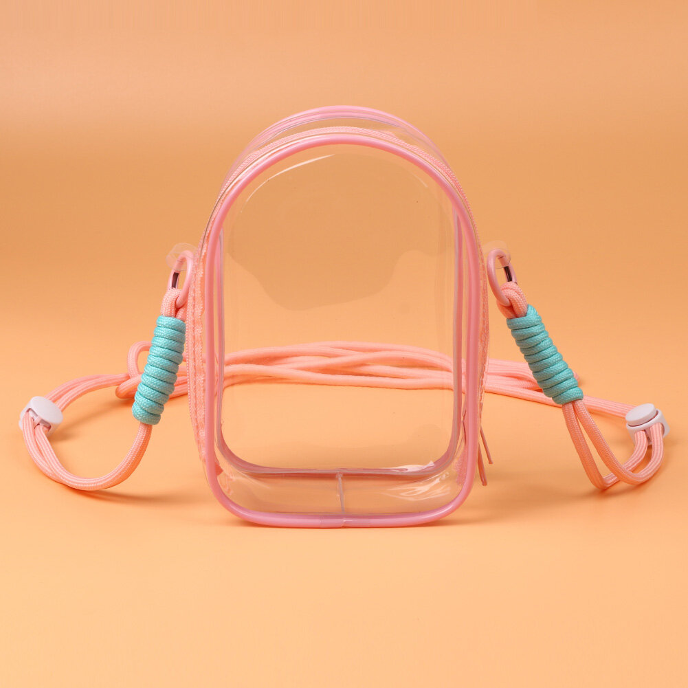 1 шт Сумка через плечо PVC для кукол Лабубу V2 и 15 см хлопковой куклы для хранения и демонстрации, Без куклы