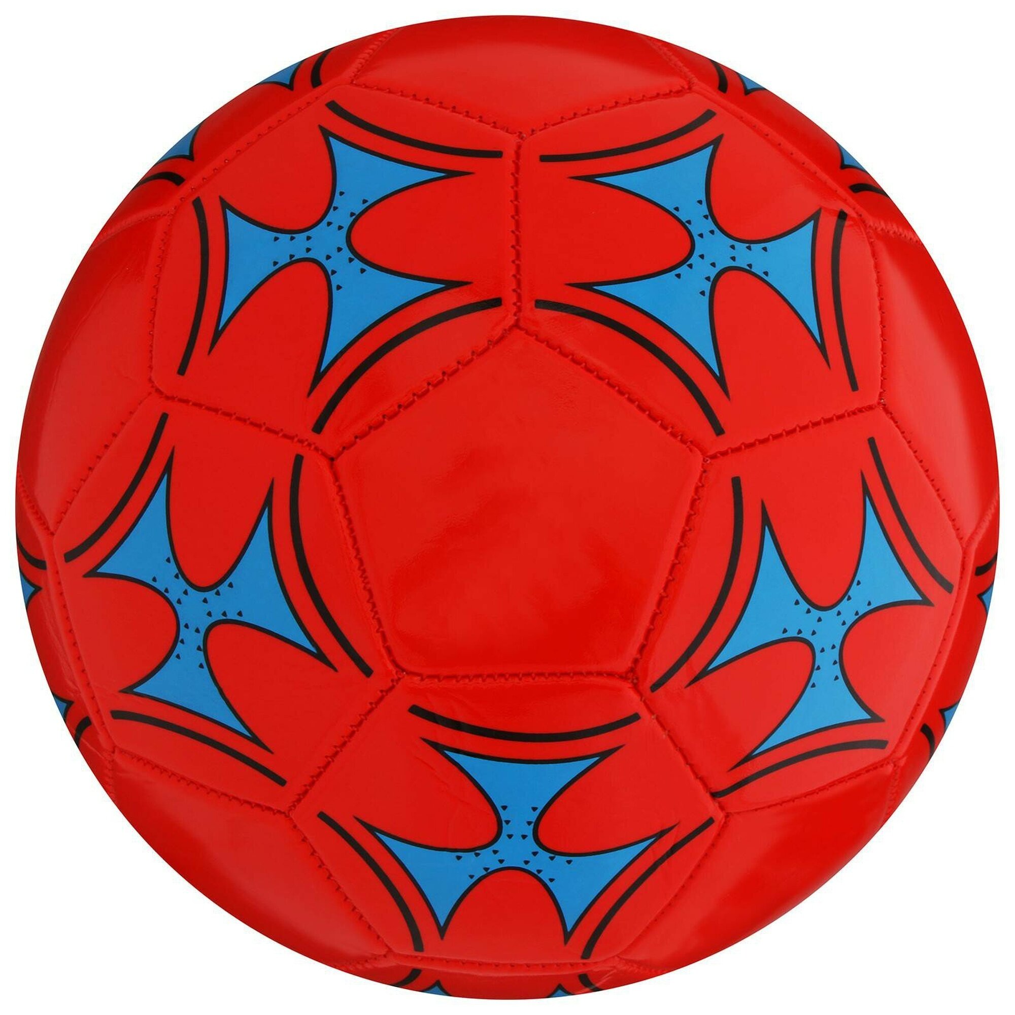 Мяч футбольный, ПВХ, машинная сшивка, 32 панели, размер 5, цвет микс