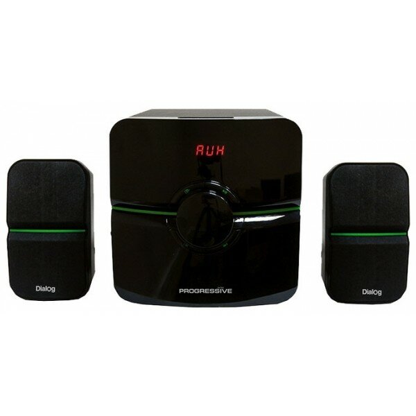 Акустическая система Dialog Progressive AP-203 черный 2.1, 18W+2*10W RMS, USB+SD reade