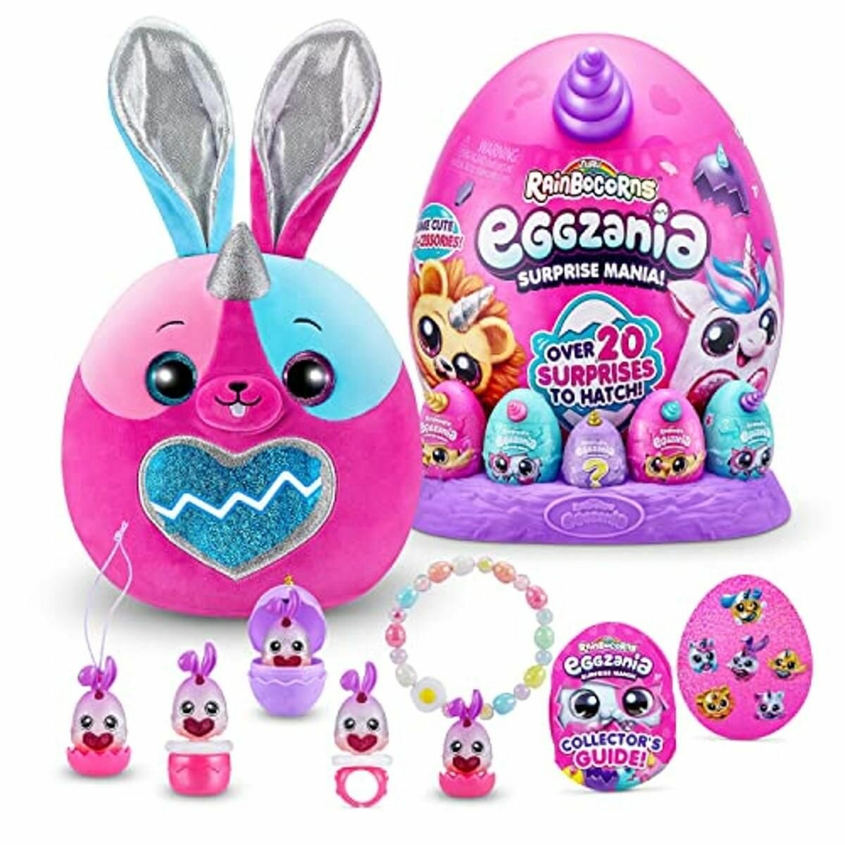 Zuru Rainbocorns Eggzania Surprise Mania / Плюшевая Игрушка-сюрприз Eggzania Mania / Обнимите Планету Милого Кролика, Плюшевую Куклу