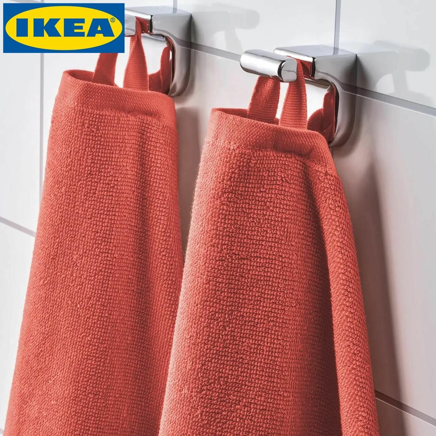 Полотенце для лица и рук IKEA - VAGSJON (вогшён), из хлопка, 40 x 70 см, 1 шт