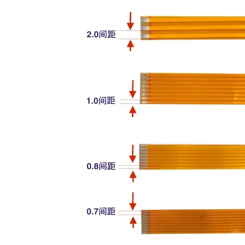 Сварочный кабель FPC/FFC 4/5/6/7/8/9/10/12/14/20/30/40 P 100MM, 0.7MM pitch, 16P